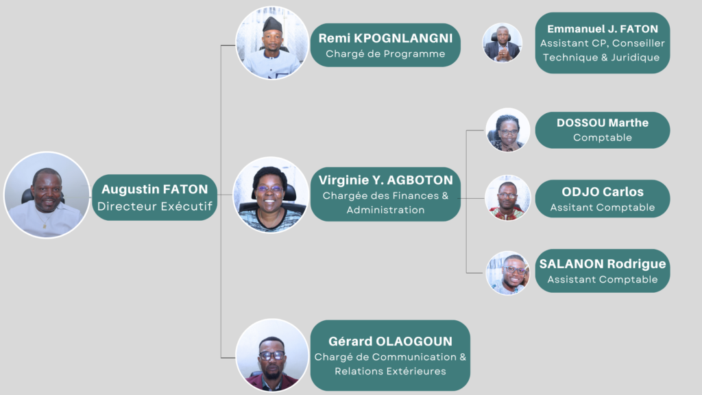 Structure organisationnelle - Site de l'ong-Bouge